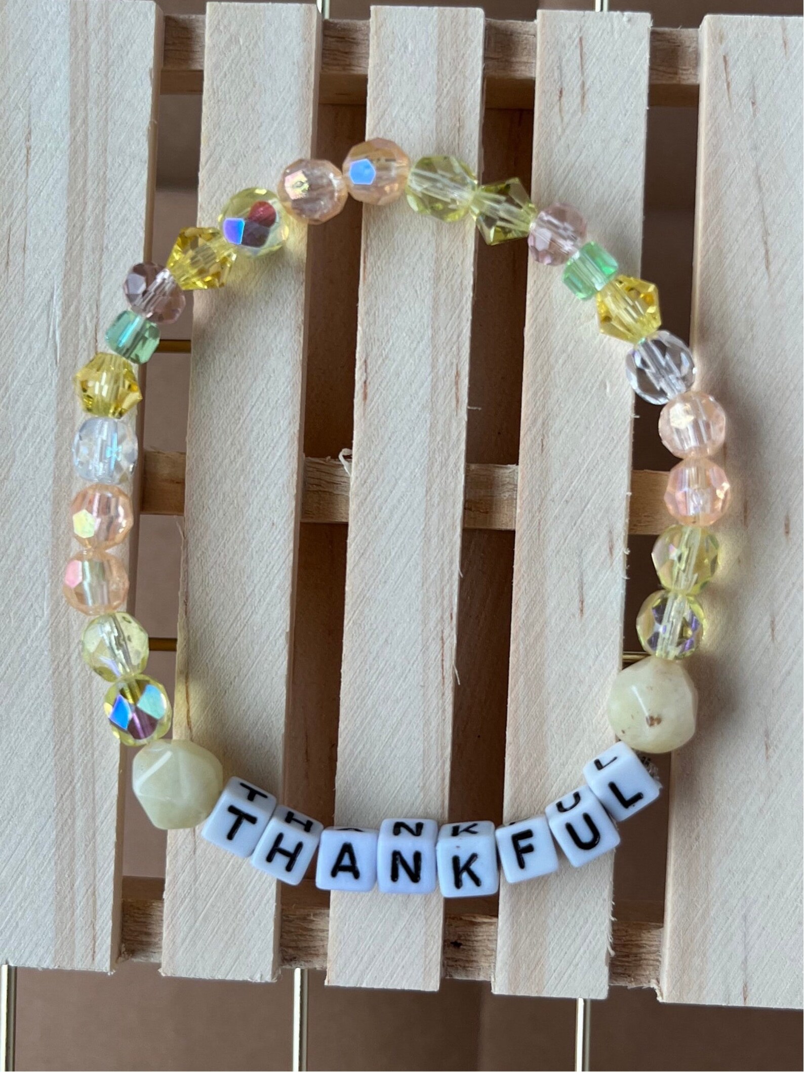 Thankful Beaded Friendship Bracelet - Etsy