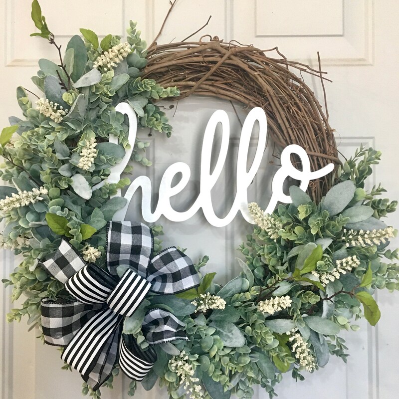 Farmhouse Spring Wreath - Etsy