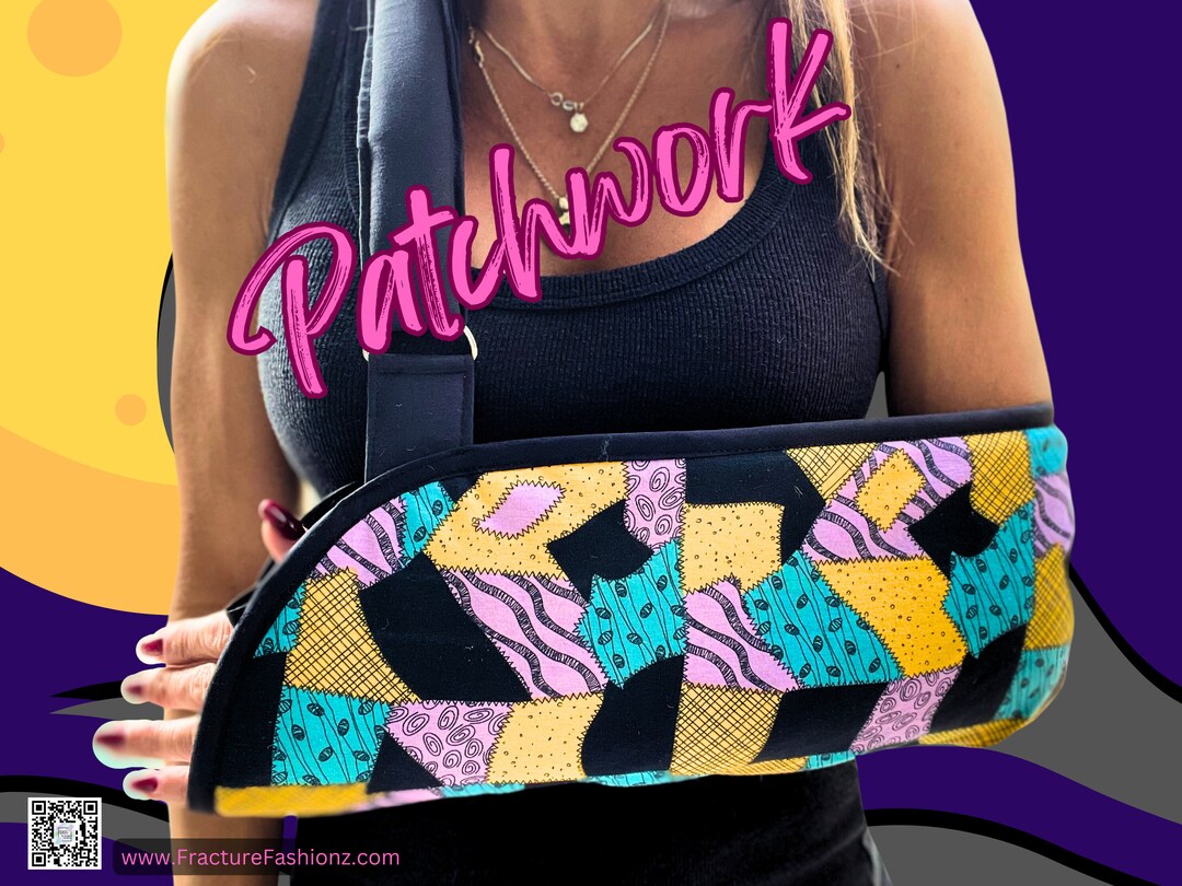 Arm Sling | Patchwork Padded Soft Arm Sling - Fun Design for Arm ...