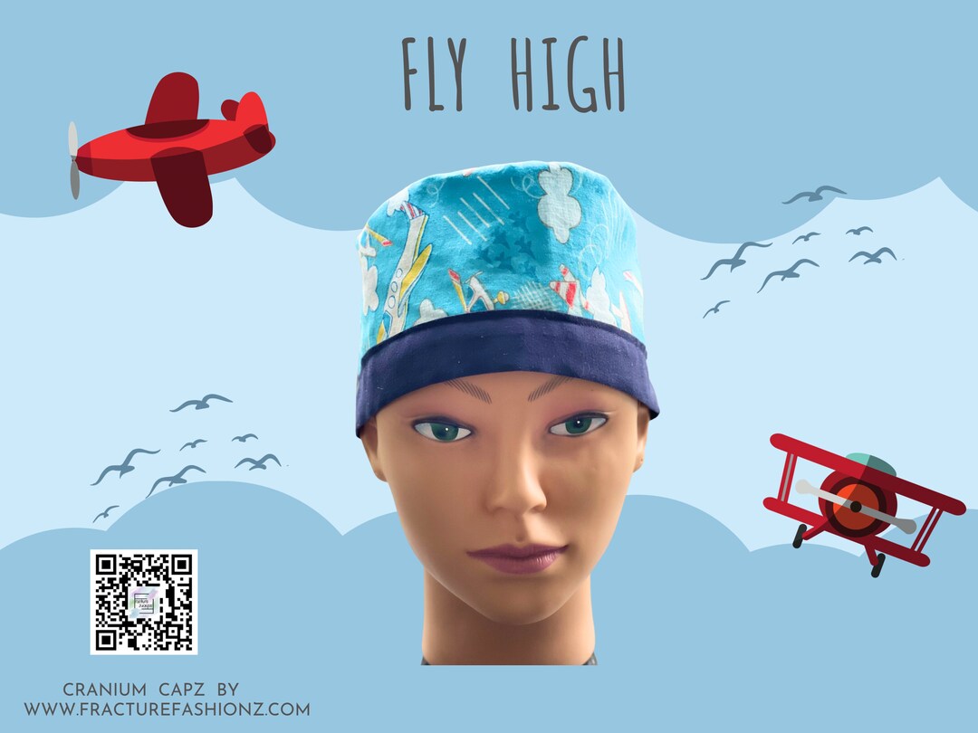 Fly High Cranium Capz Scrub Surgical Hats - Etsy