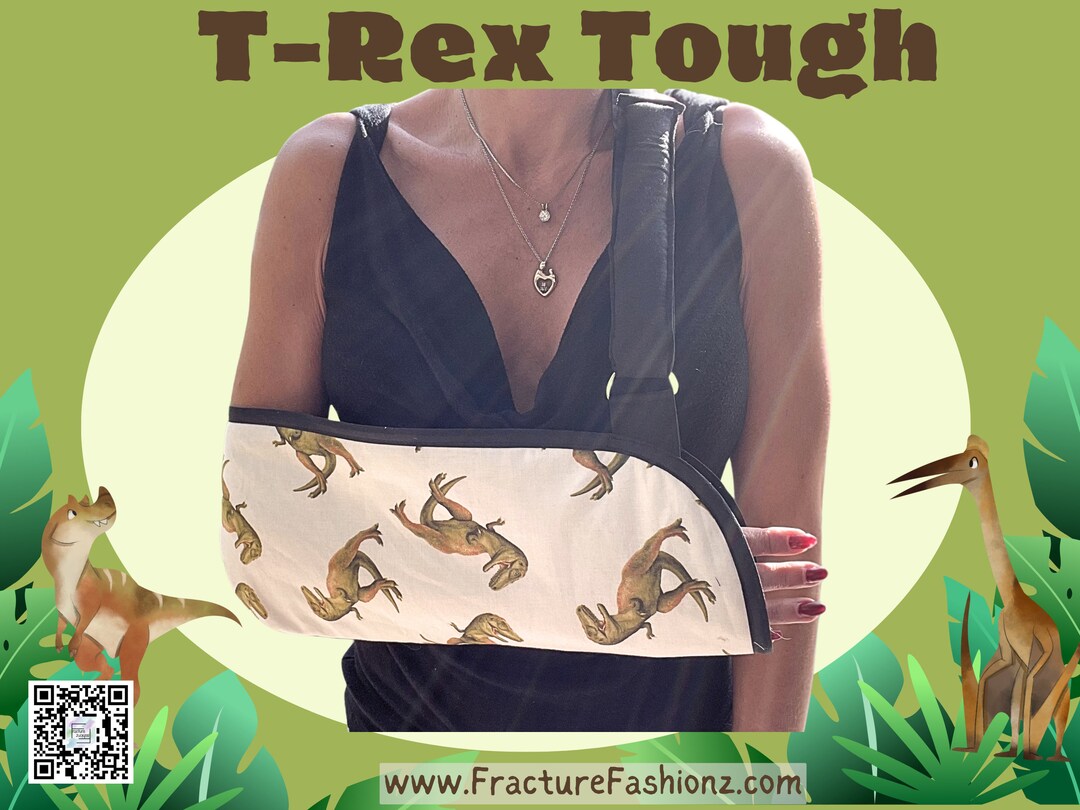 T-rex Tough Arm Sling Child Arm Sling Adult Arm Sling Dinosaur Arm ...