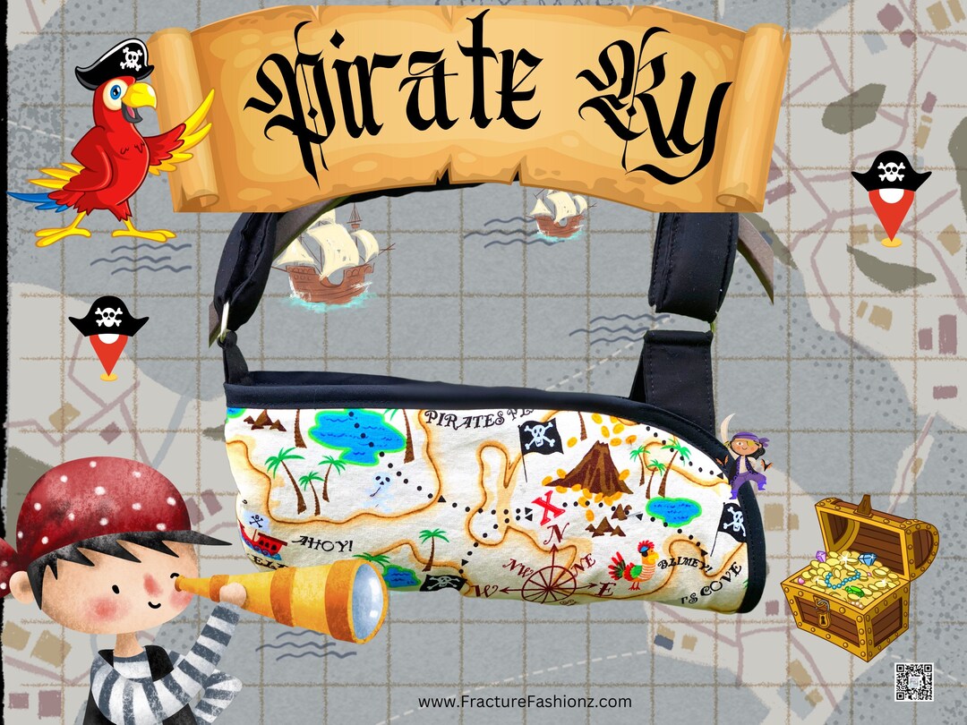 Arm Sling | Pirate Ry's Treasure Map Arm Sling - Fun and Padded for Arm ...