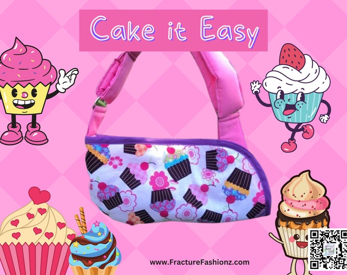 Arm Sling | Cake It Easy Arm Sling - Fun Cupcake Design for Arm Support ...