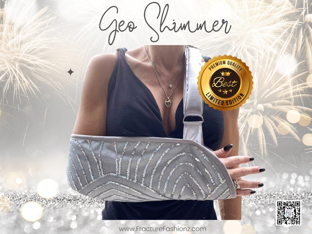 Arm Sling Geo Shimmer Padded Designer Arm Sling Limited Edition Chic ...