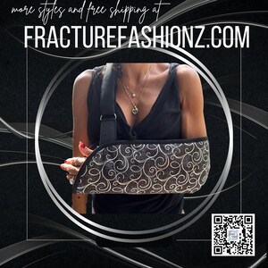 Arm Sling Shimmery Silver Padded Designer Arm Sling Cushioned ...