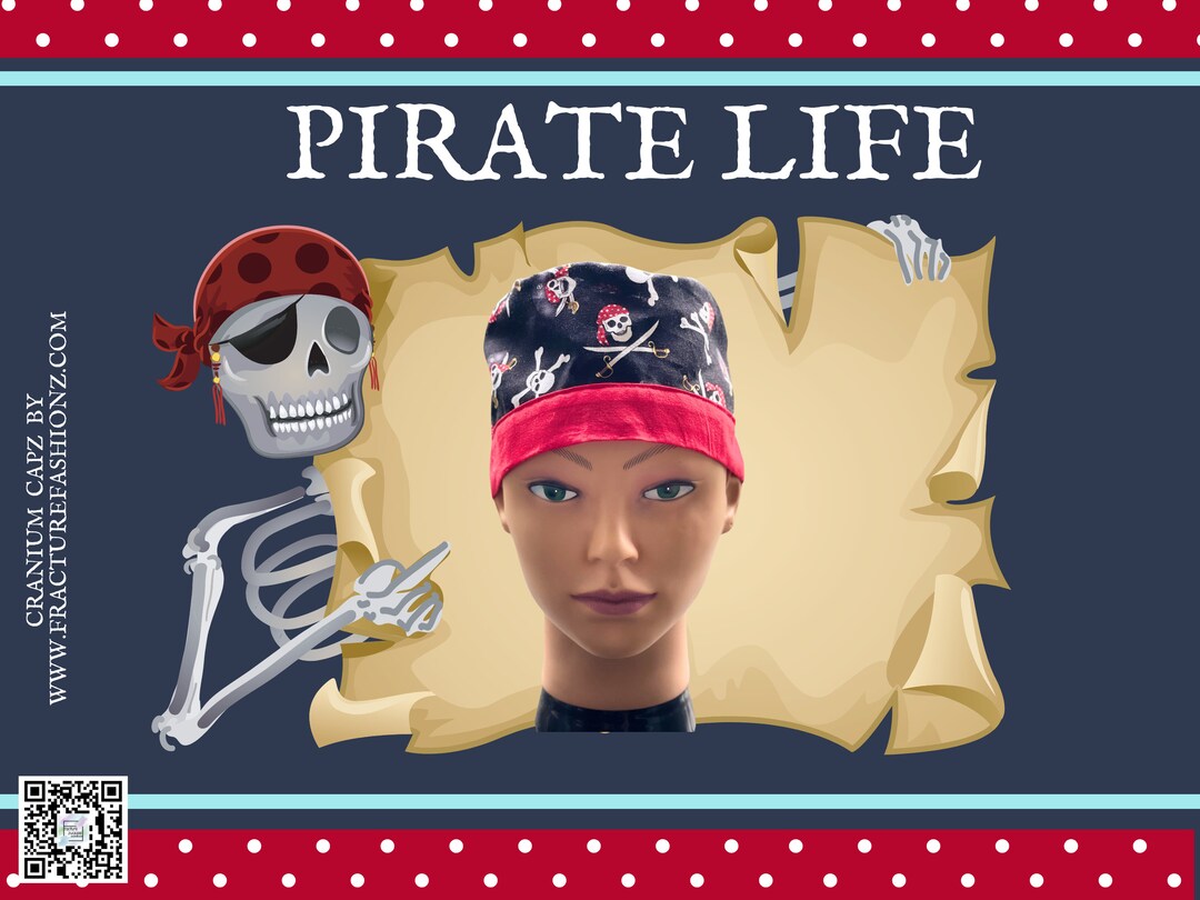 Pirate Life Cranium Capz - Scrub Surgical Hats - Etsy