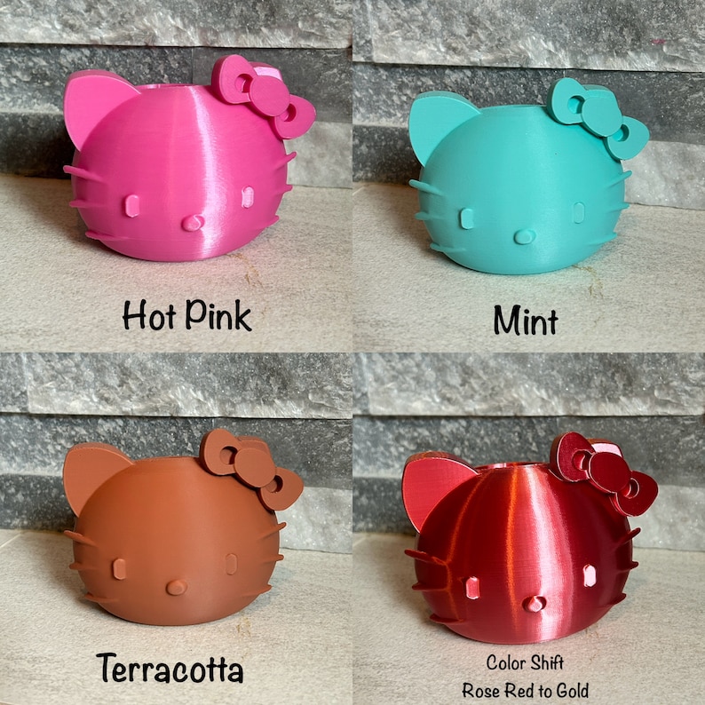 Hello Kitty Planter - Etsy