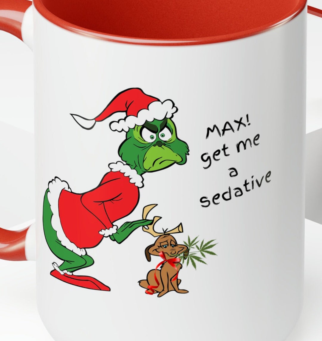 Funny Grinch Two Toned Large 15 Oz Coffee Mug Max Get Me a - Etsy
