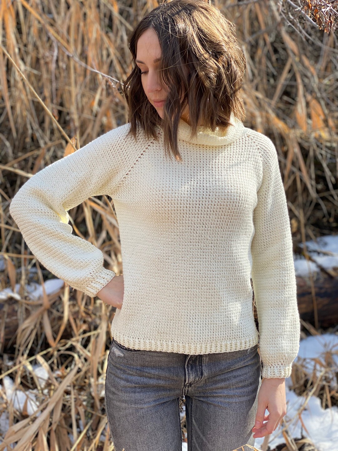 The Willow Sweater PDF DIGITAL DOWNLOAD Crochet Pattern, Women's Raglan ...