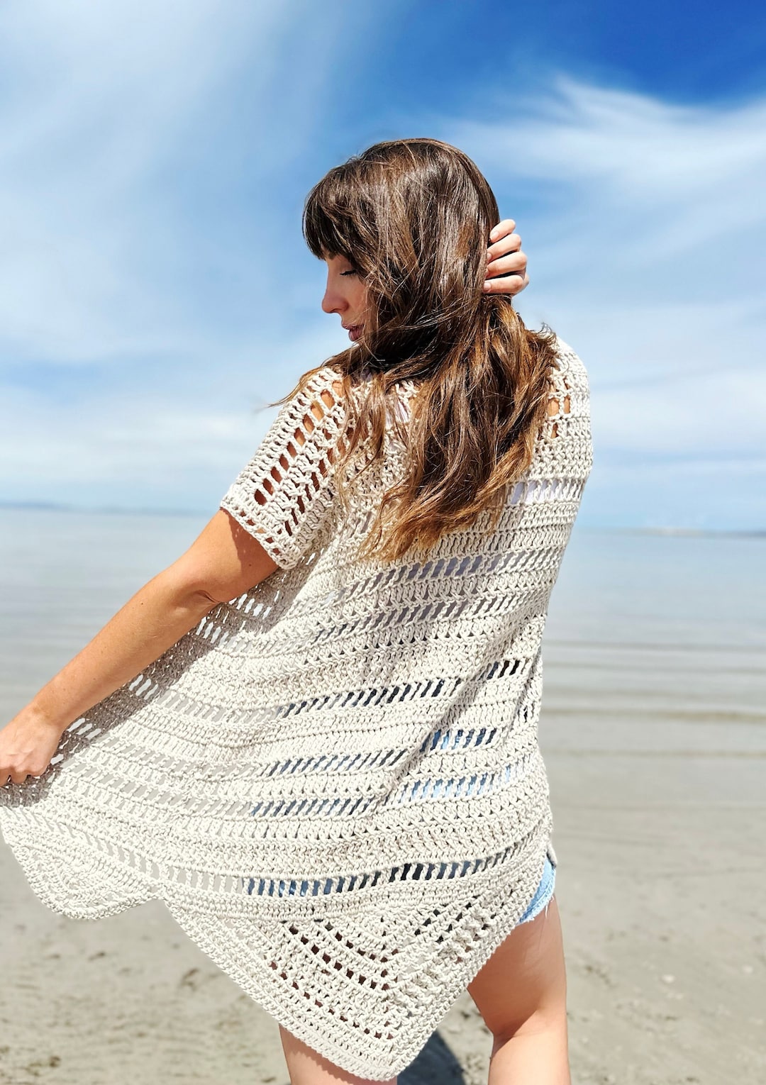 The Ocean Point Cardigan PDF DIGITAL DOWNLOAD Crochet Pattern, Long ...