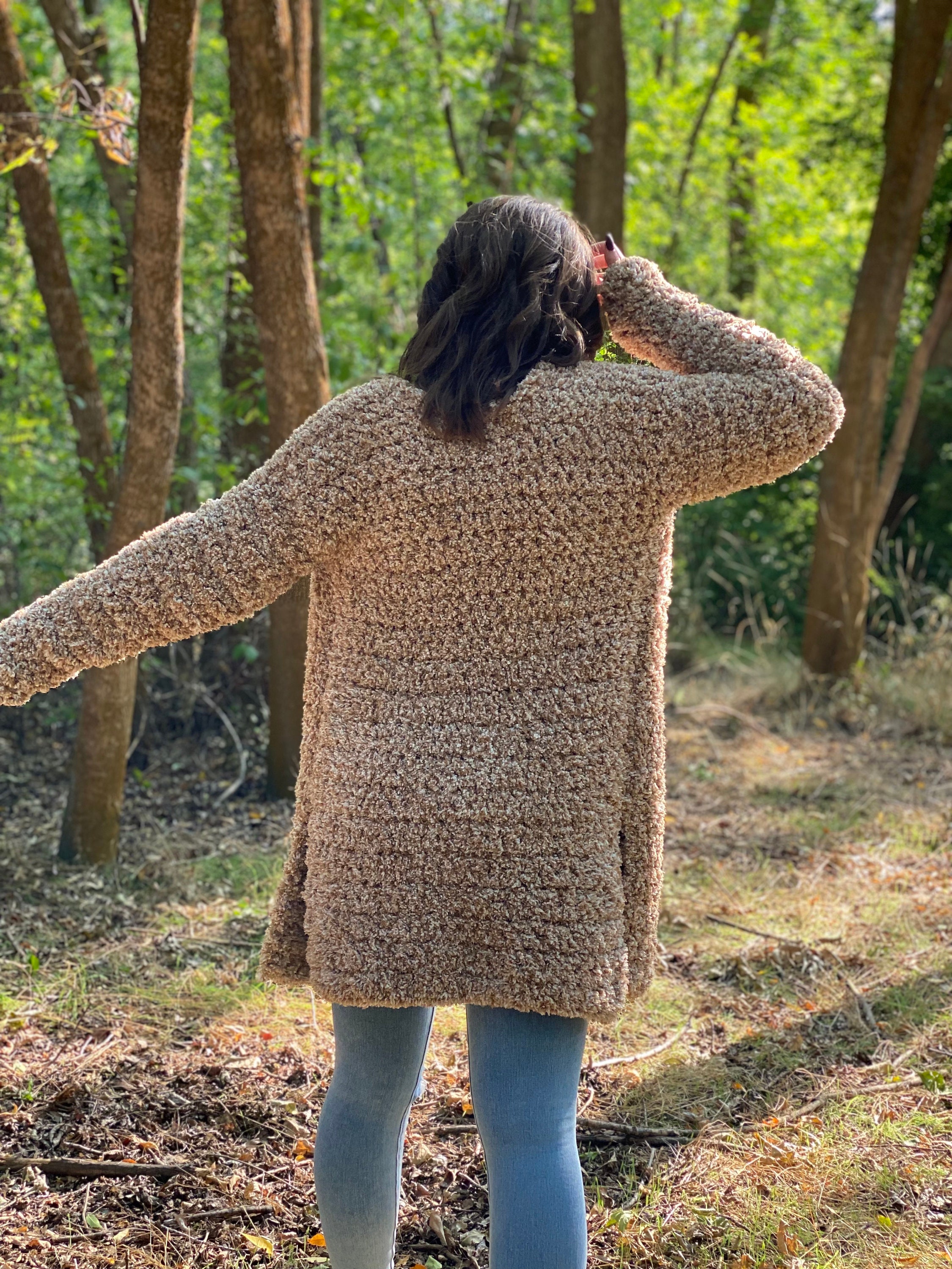 The Luna Cardigan PDF DIGITAL DOWNLOAD Crochet Pattern, Women's Cozy ...