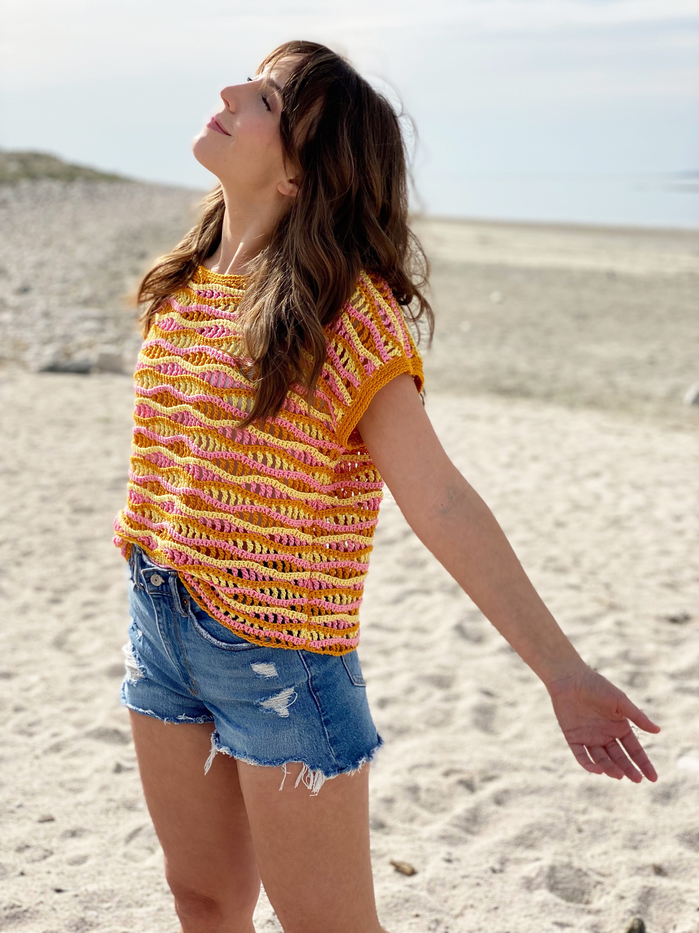The Electric Sun Tee PDF DIGITAL DOWNLOAD Crochet Pattern - Etsy