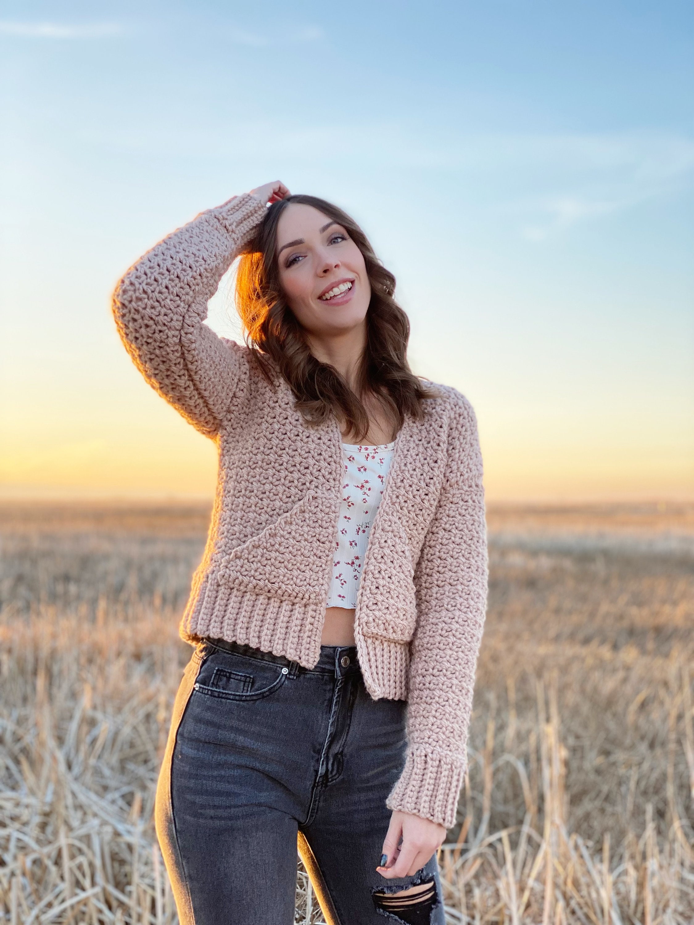 The Sunset Bomber PDF DIGITAL DOWNLOAD Crochet Pattern, Women's Crochet ...