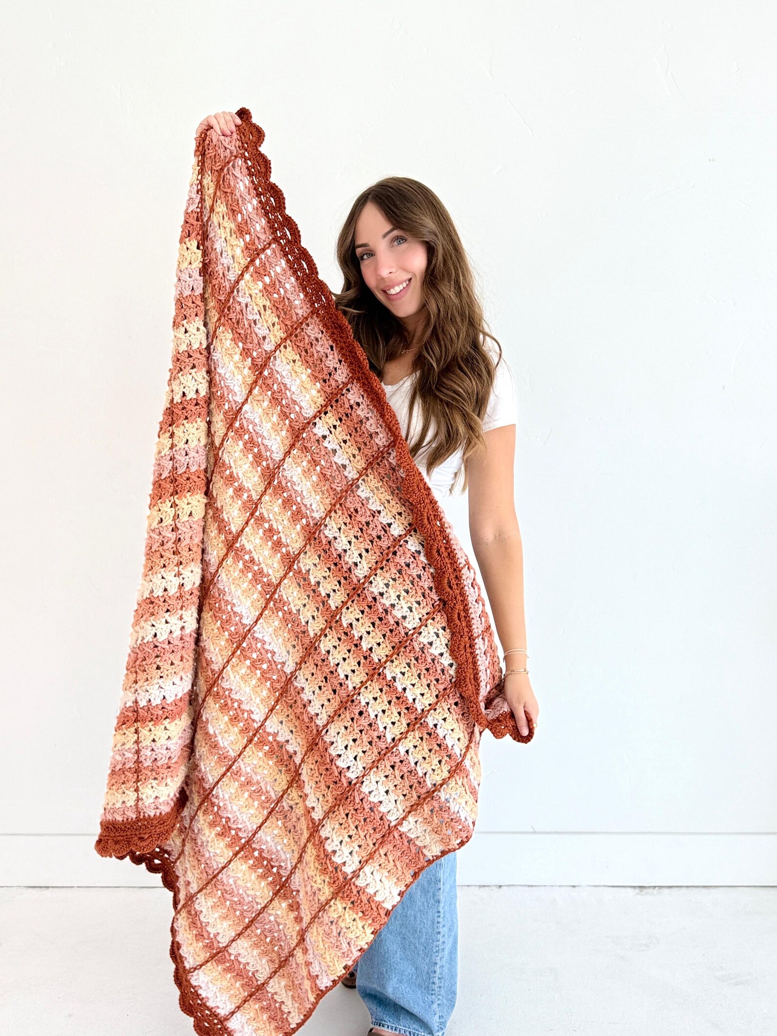 The Strata Sunrise Throw PDF DIGITAL DOWNLOAD Crochet Pattern, Cozy ...