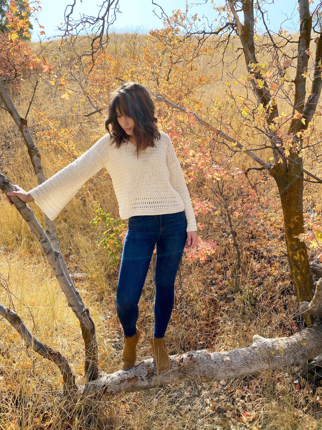 The Autumn Belle Sweater PDF DIGITAL DOWNLOAD Crochet Pattern, Women's ...