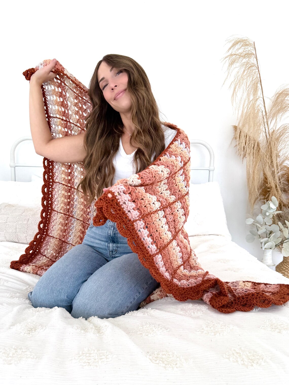 The Strata Sunrise Throw PDF DIGITAL DOWNLOAD Crochet Pattern, Cozy ...