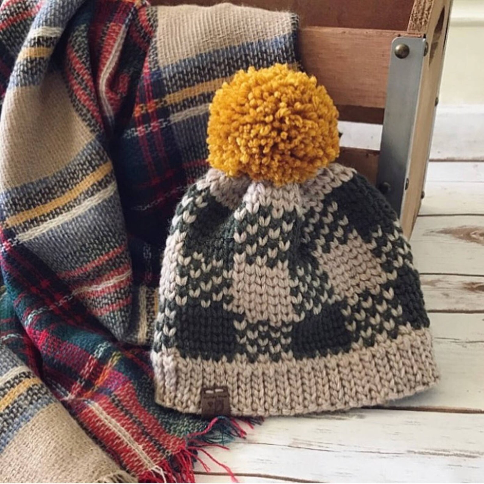 The Flannel Forrest Beanie PDF DIGITAL DOWNLOAD Crochet Pattern, Plaid ...