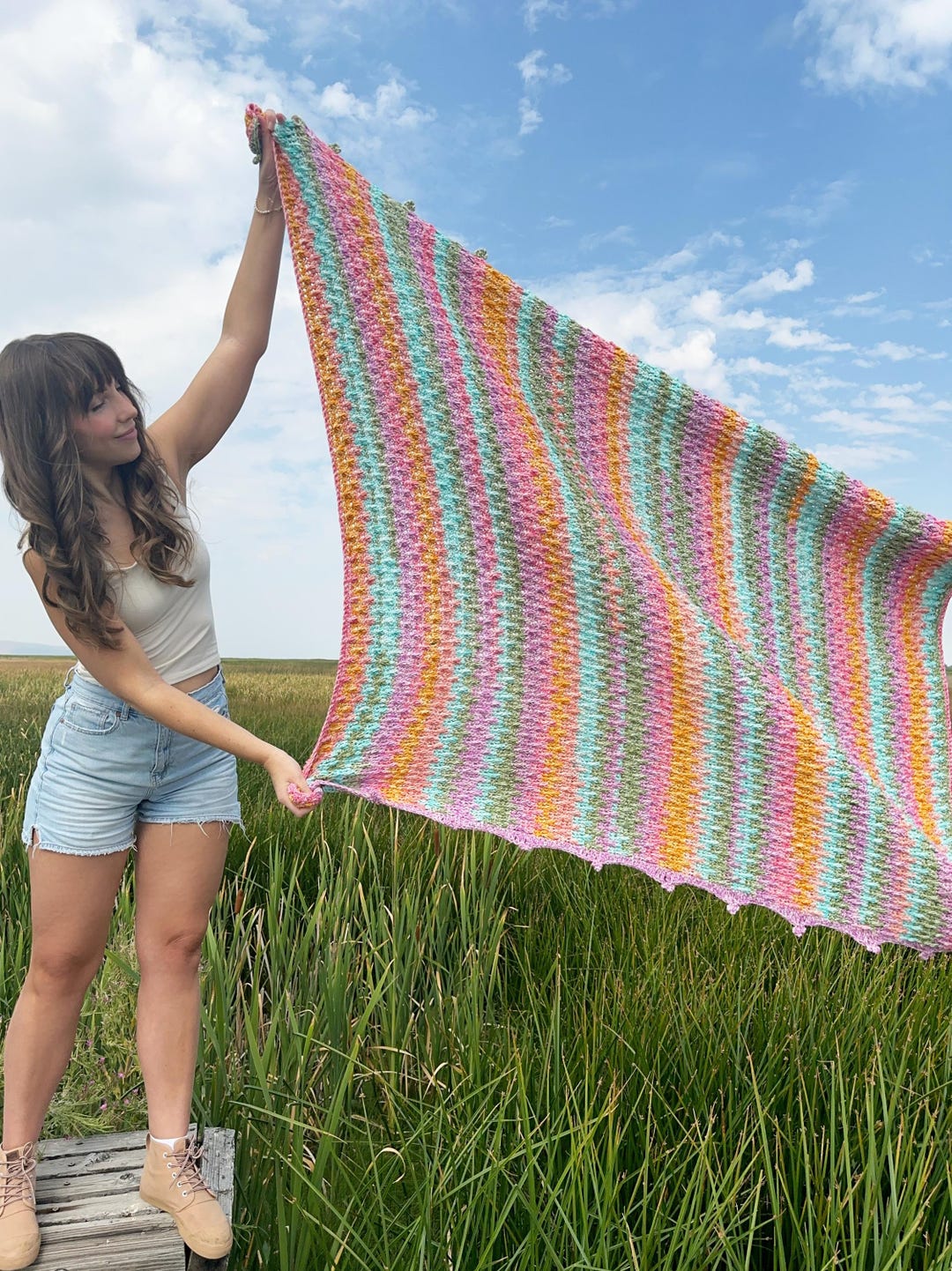 The Sunrise Surf Throw PDF DIGITAL DOWNLOAD Crochet Pattern, Cute and ...
