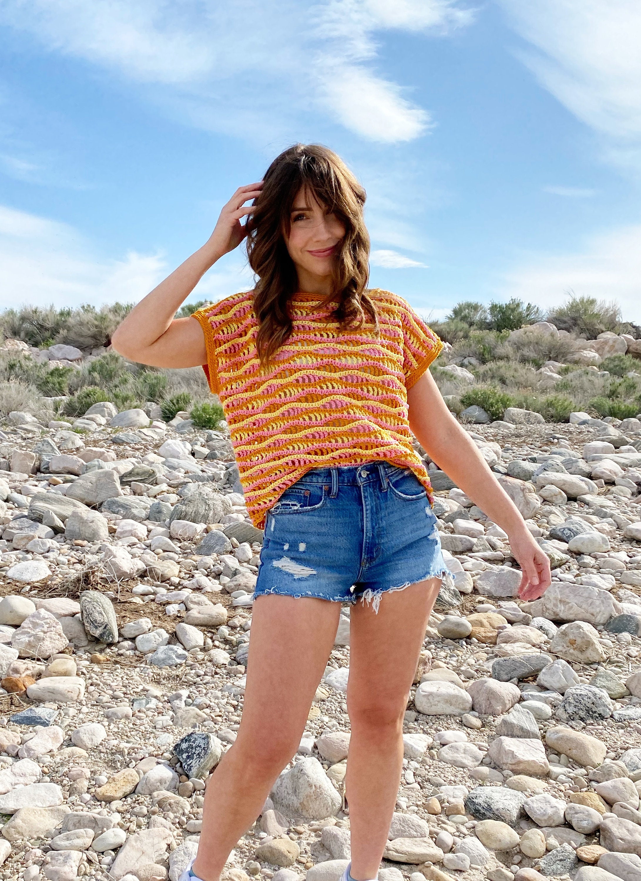 The Electric Sun Tee PDF DIGITAL DOWNLOAD Crochet Pattern - Etsy