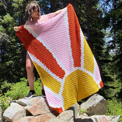 The Hello Sunshine Afghan PDF DIGITAL DOWNLOAD Crochet - Etsy