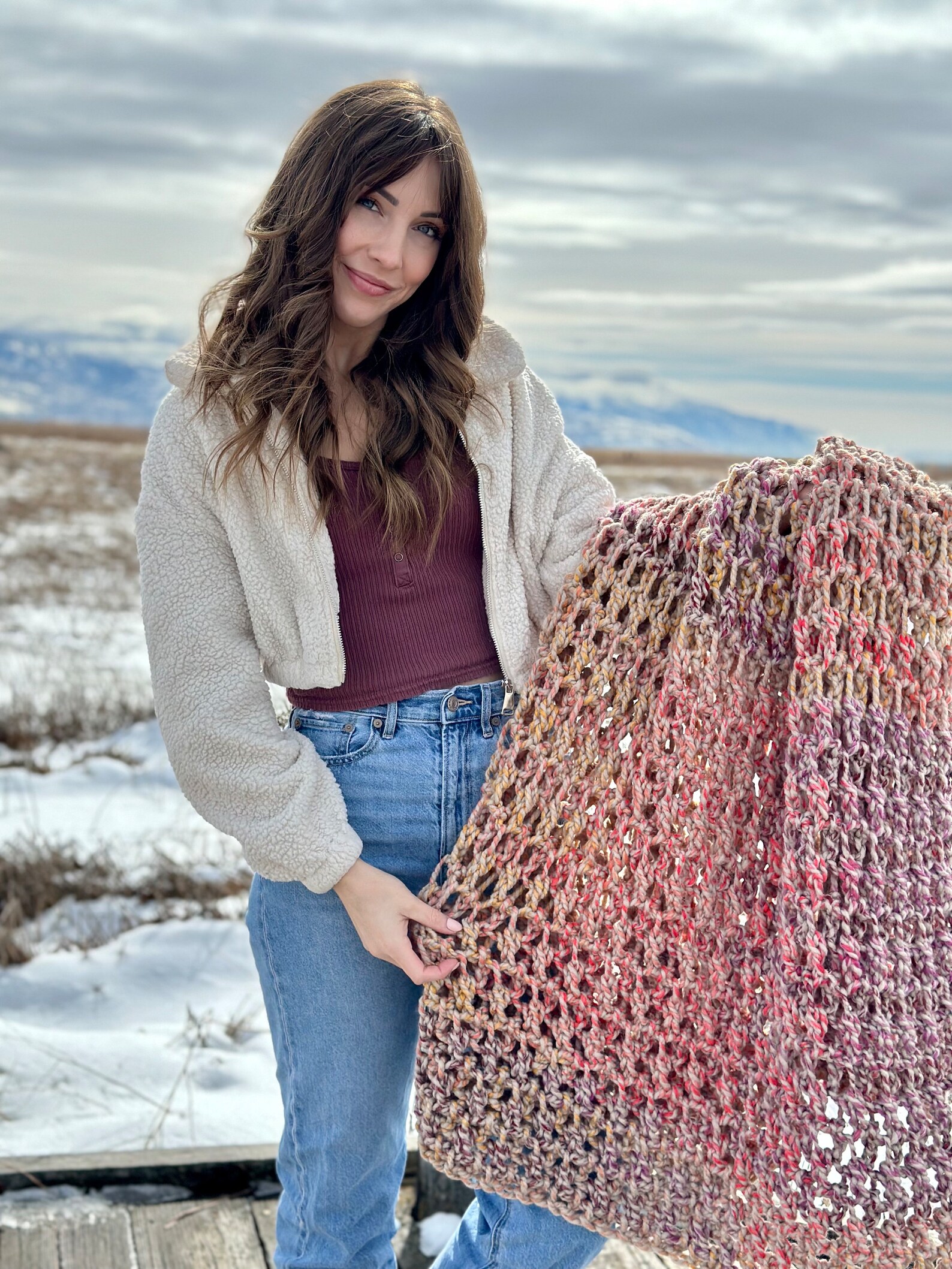 The Mountain Sunrise Throw PDF DIGITAL DOWNLOAD Crochet Pattern, Super ...