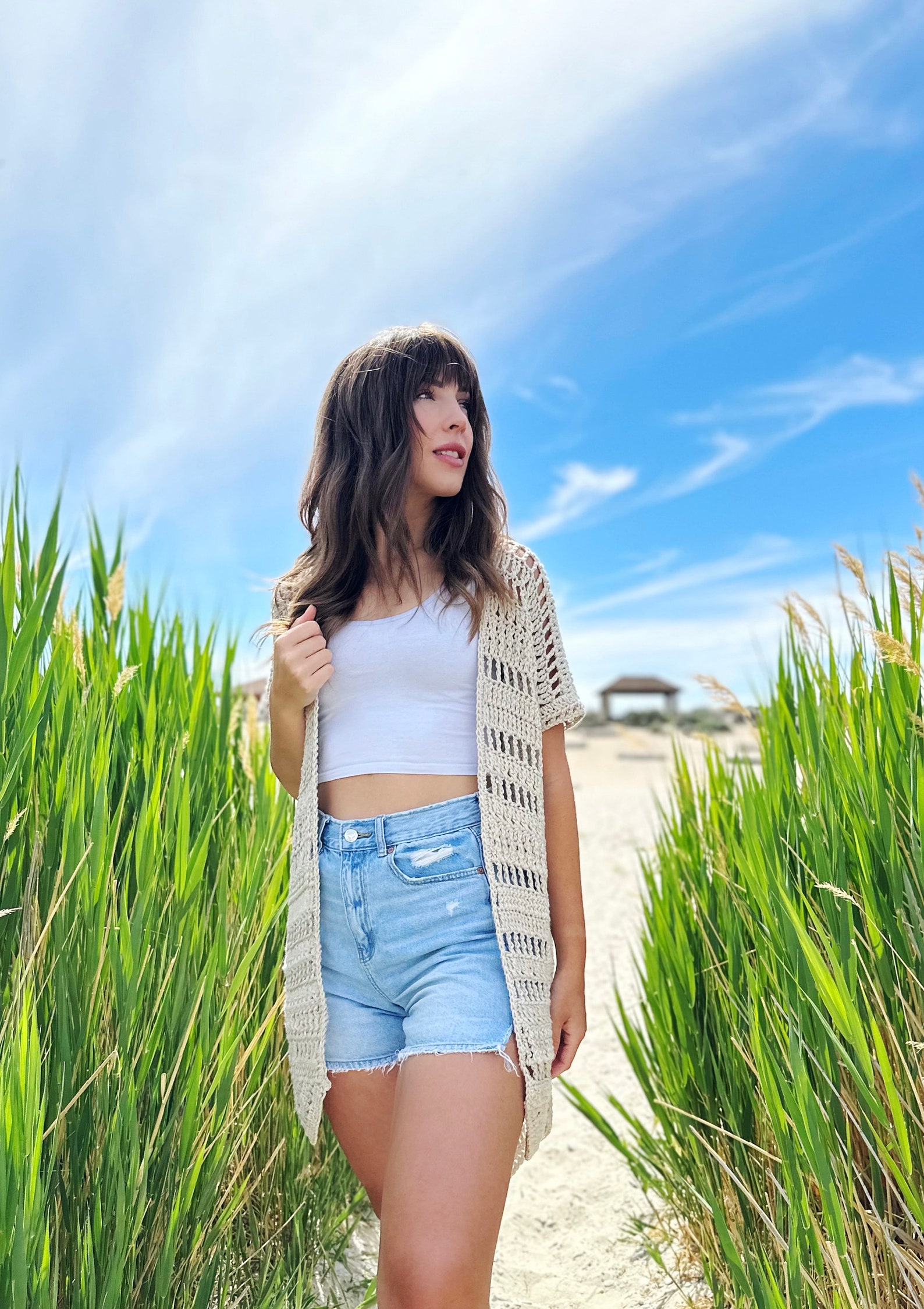 The Ocean Point Cardigan PDF DIGITAL DOWNLOAD Crochet Pattern, Long ...