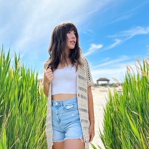 The Ocean Point Cardigan PDF DIGITAL DOWNLOAD Crochet Pattern, Long ...