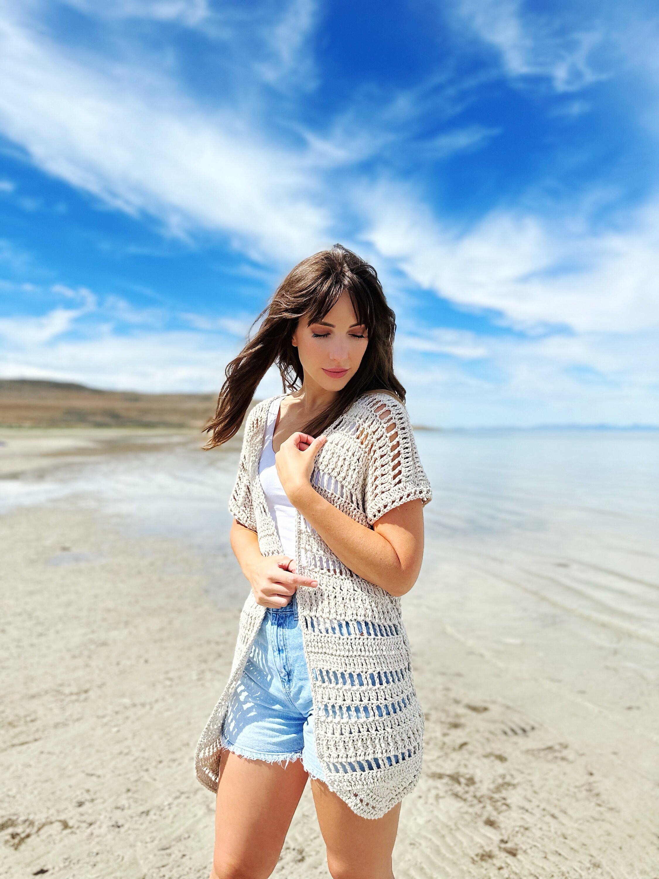 The Ocean Point Cardigan PDF DIGITAL DOWNLOAD Crochet Pattern, Long ...