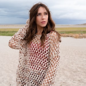 The Palmar Pullover PDF DIGITAL DOWNLOAD Crochet Pattern, Women's ...