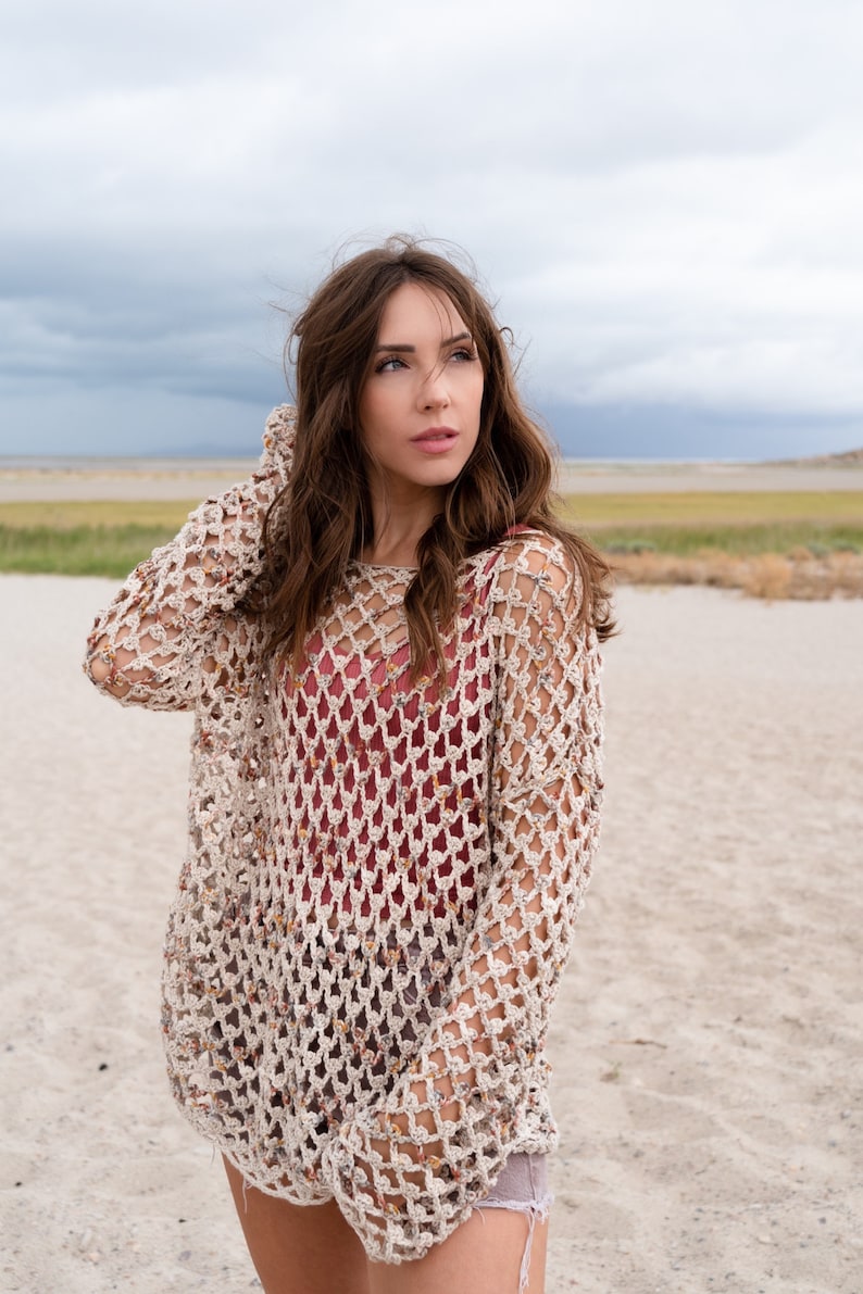 The Palmar Pullover PDF DIGITAL DOWNLOAD Crochet Pattern, Women's ...