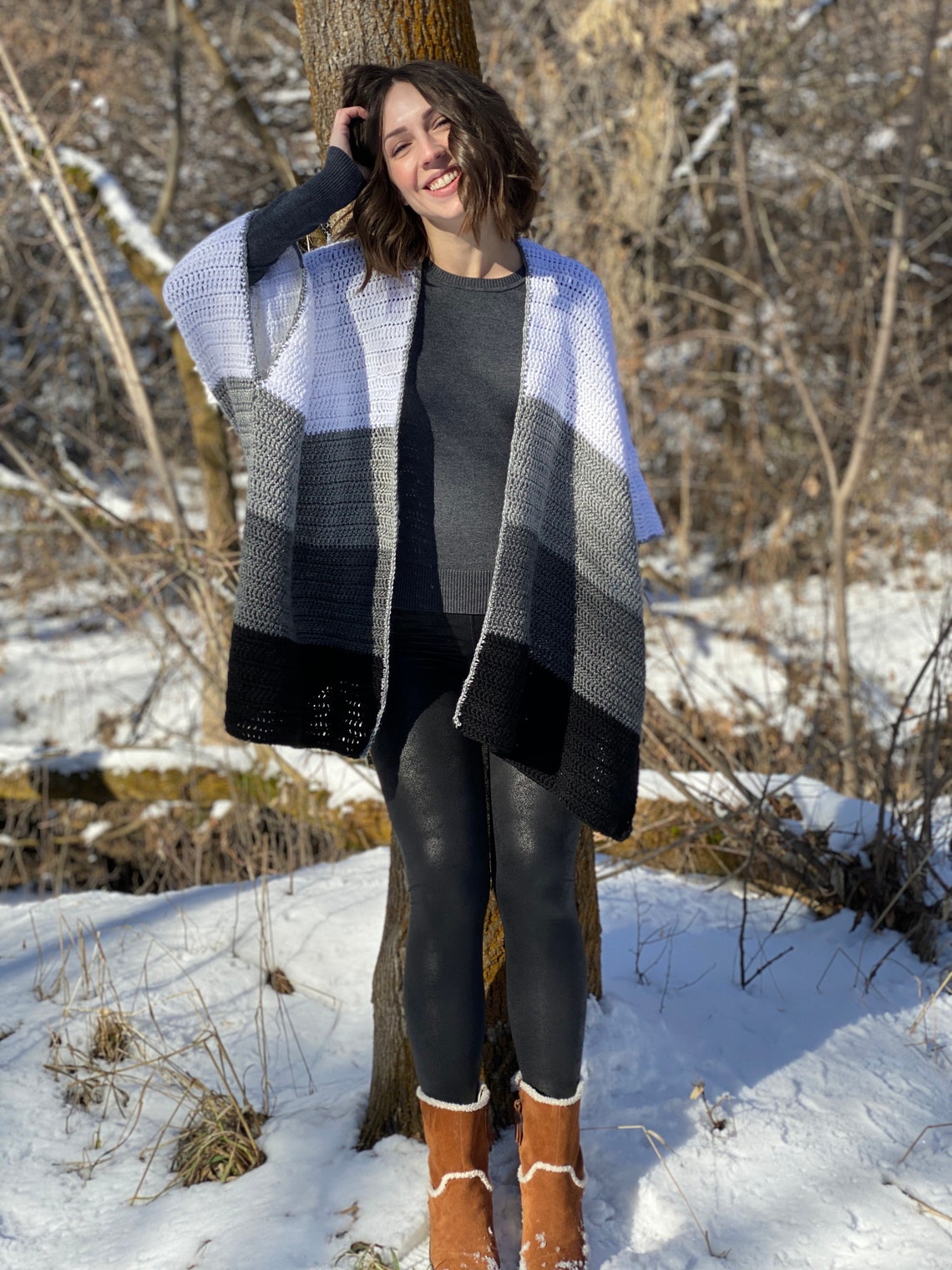 The Color Block Cape PDF DIGITAL DOWNLOAD Crochet Pattern | Etsy