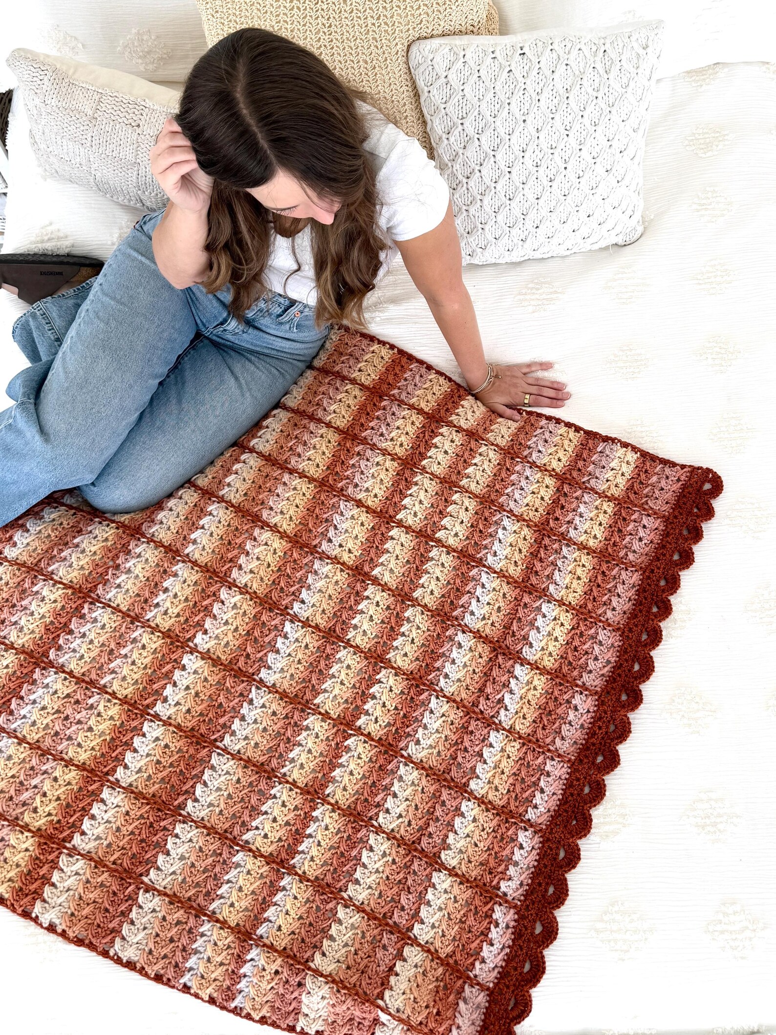 The Strata Sunrise Throw PDF DIGITAL DOWNLOAD Crochet Pattern, Cozy ...