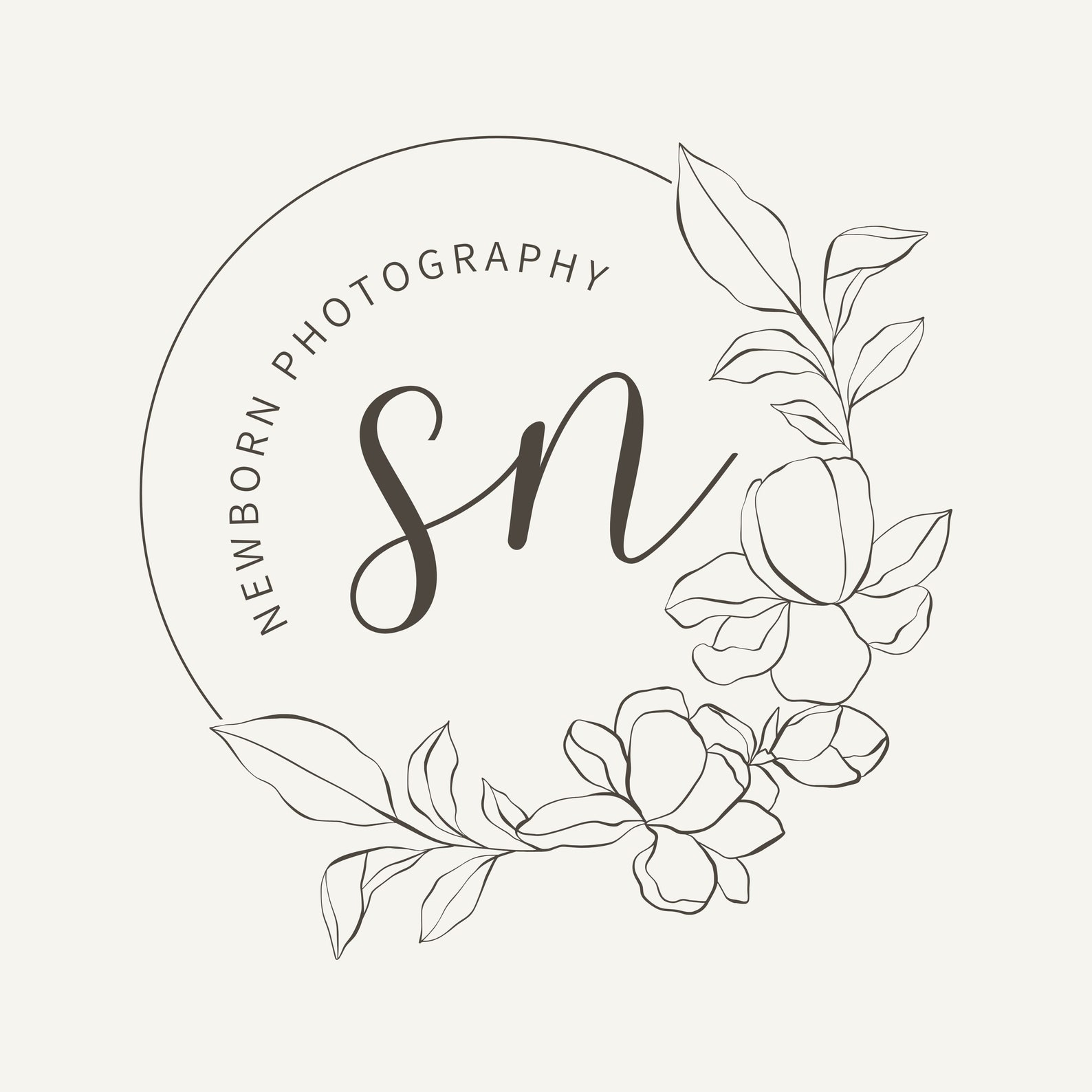 Newborn Photography Logo,editable Logo,inmediate Download,edit Yourself ...