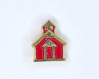 Schoolhouse Pin - Etsy