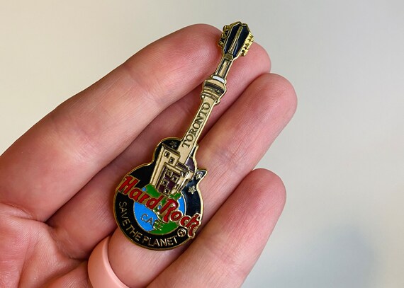 Hard Rock Cafe Toronto Guitar Pin | Vintage CN Tower … - Gem