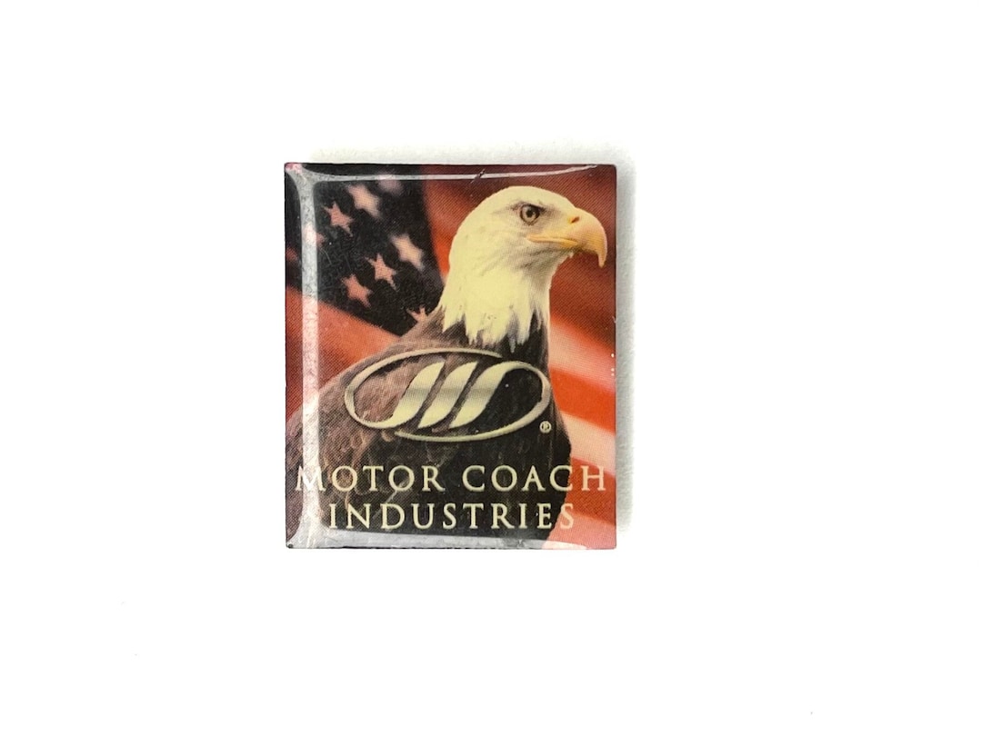 Vintage Motor Coach Industries Pin, MCI Logo Bus Badge, Transportation ...