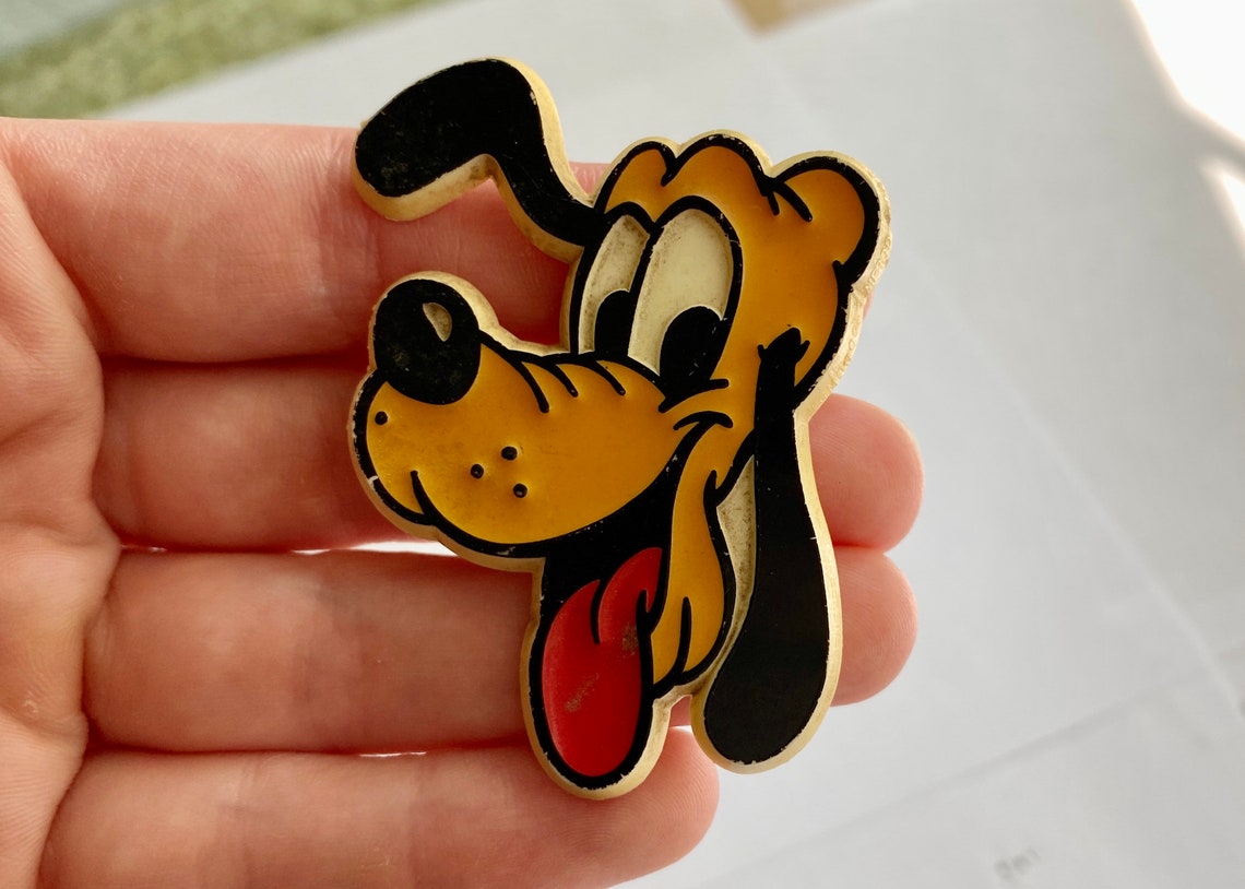 Pluto Pin Vintage Disney Plastic Pin | Etsy