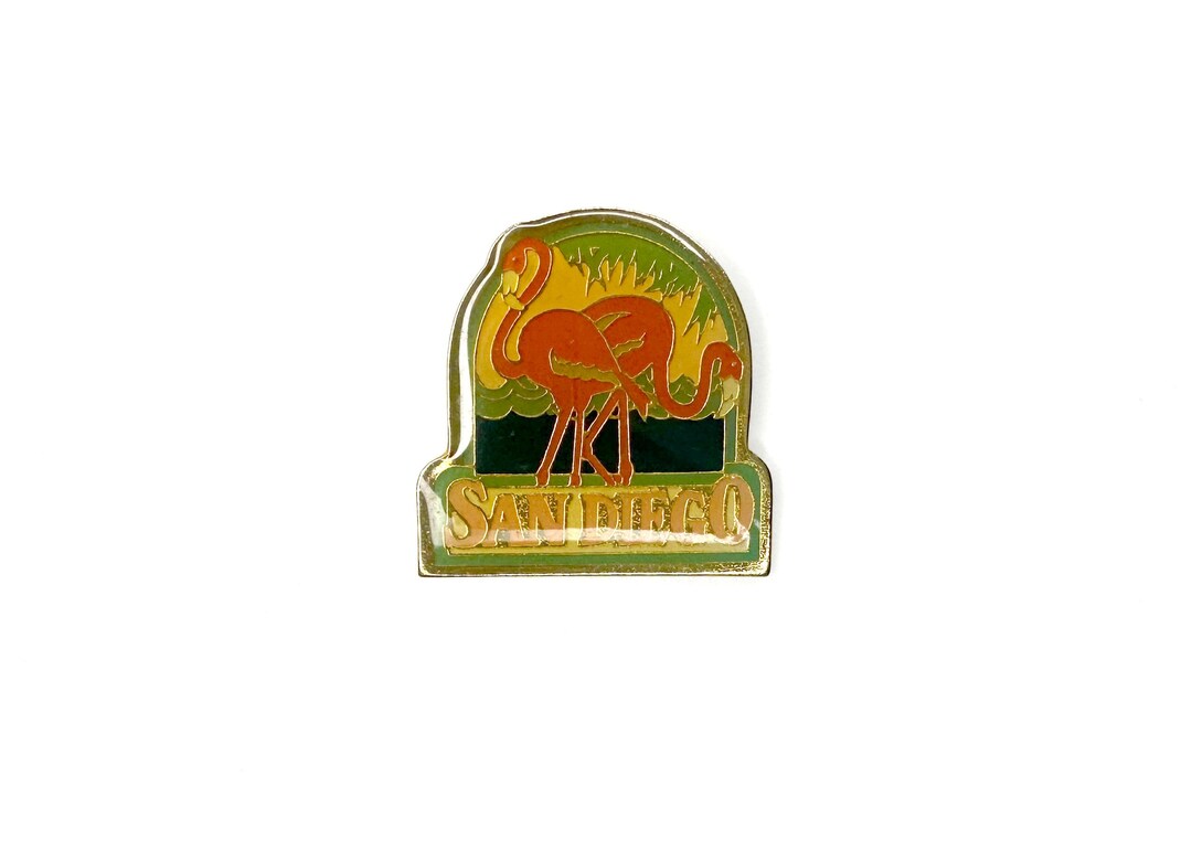 San Diego Flamingo Pin | Zoo Collector Gift - Etsy