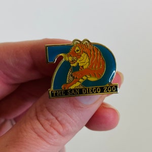 Vintage San Diego Zoo Pin: Abstract Monkey Enamel Lapel Pin - Etsy