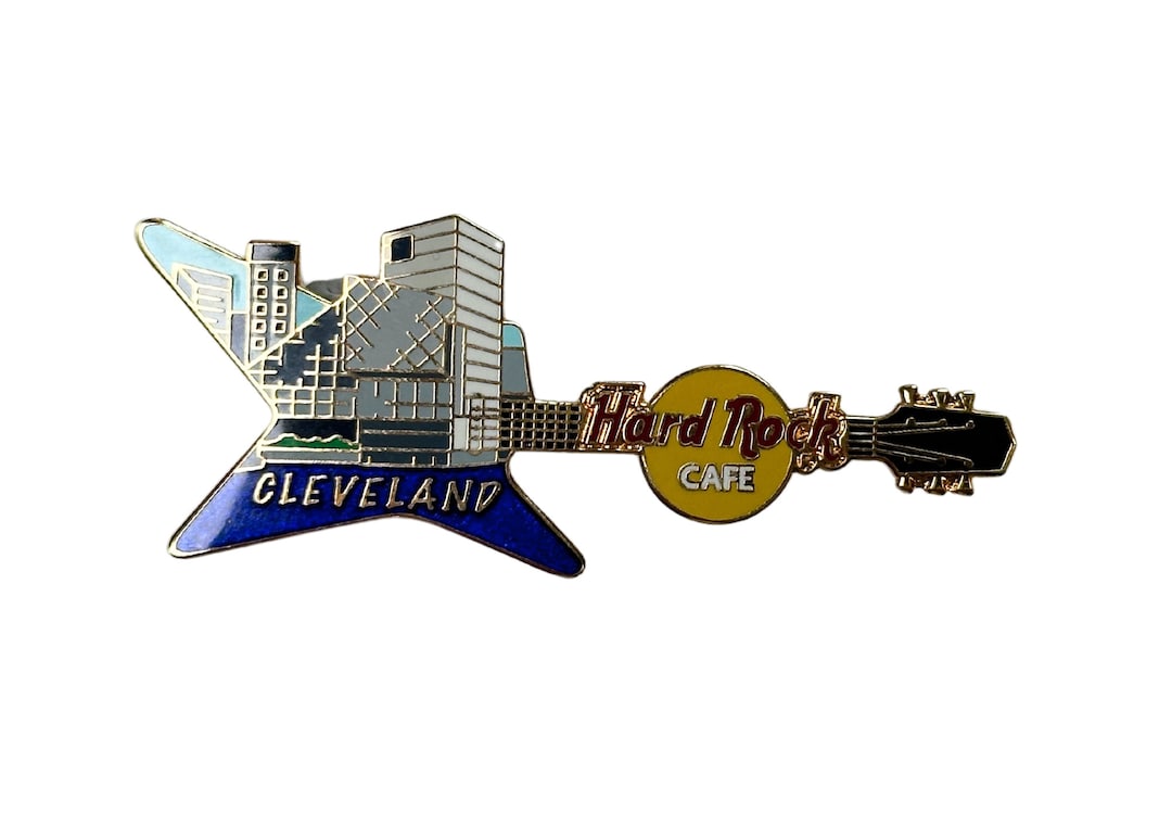 Hard Rock Cafe Cleveland Pin Vintage R&R Hall of Fame Hard Enamel Lapel ...