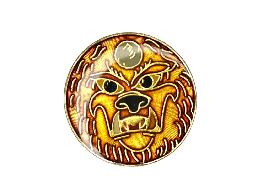 Werewolf Enamel Pin | Vintage Paranormal Full Moon Badge | Retro ...