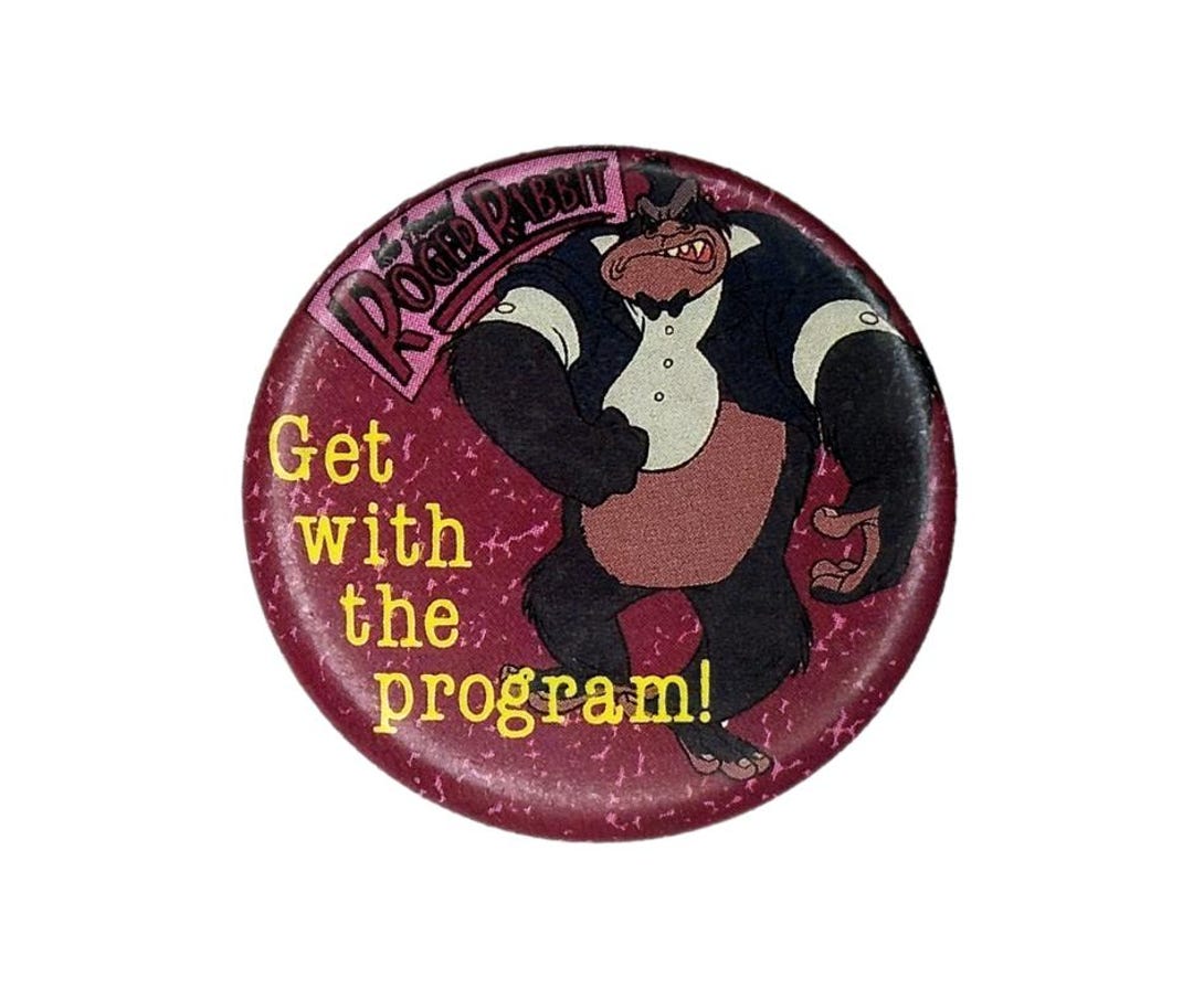 Who Framed Roger Rabbit Button, Bongo the Gorilla Pinback, Vintage 80s ...
