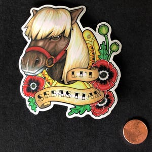 Lil Sebastian Vinyl Sticker | Parks and Recreation Rec Die Cut Laptop ...