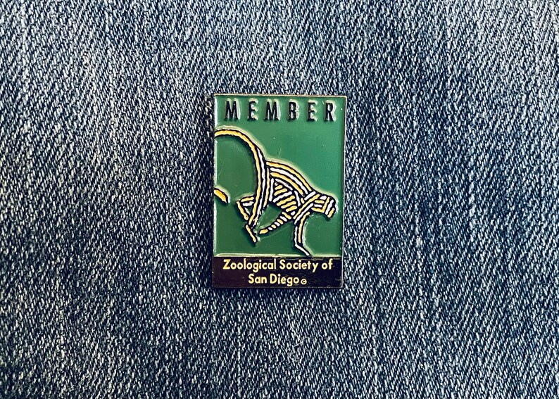 Vintage San Diego Zoo Pin: Abstract Monkey Enamel Lapel Pin - Etsy