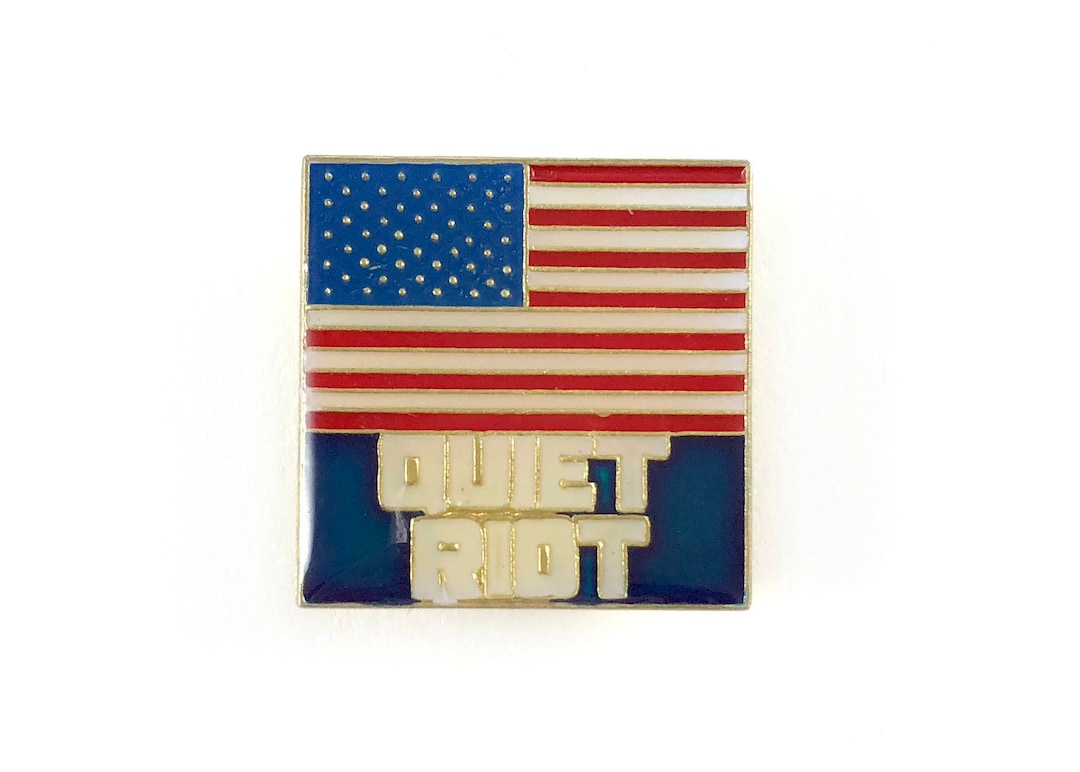 Quiet Riot Pin Vintage Cum on Feel the Noize Enamel Lapel - Etsy New ...