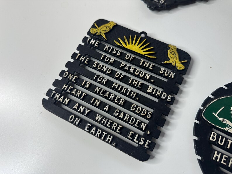Vintage Trivets | Funny Cast Aluminum Kitchen Decor, Kitsch Wall ...