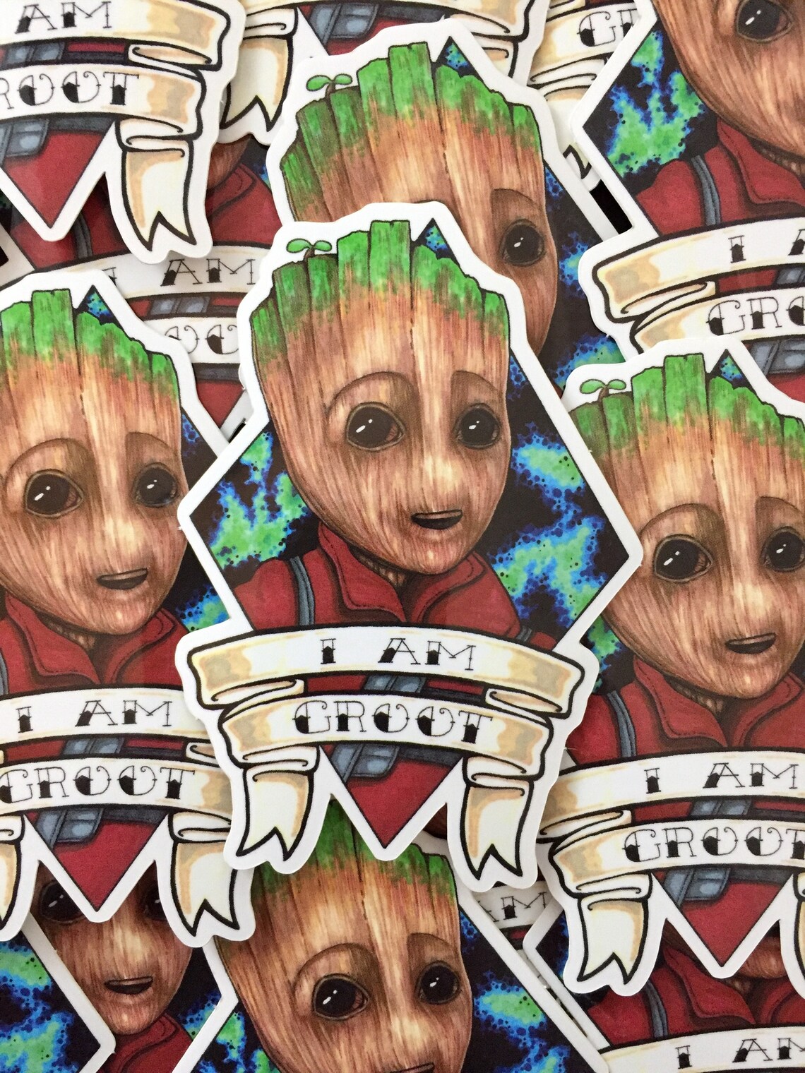 Guardians of the Galaxy Die Cut Vinyl Stickers Baby Groot | Etsy