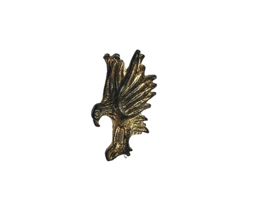 Bald Eagle Lapel Pin | SMALL Vintage Gold-tone Brooch | Metal American ...