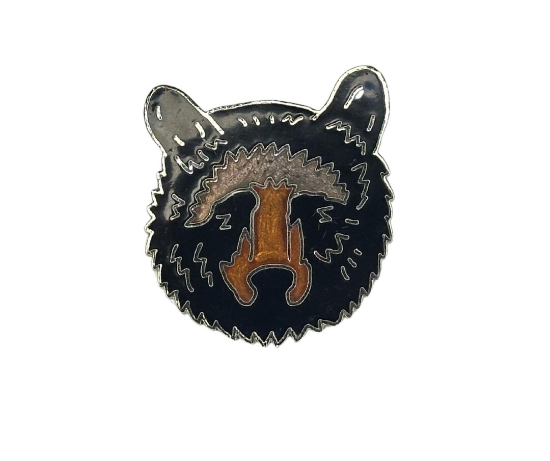 Vintage Grizzly Bear Enamel Lapel Pin Brown Bear Hat Tack - Etsy