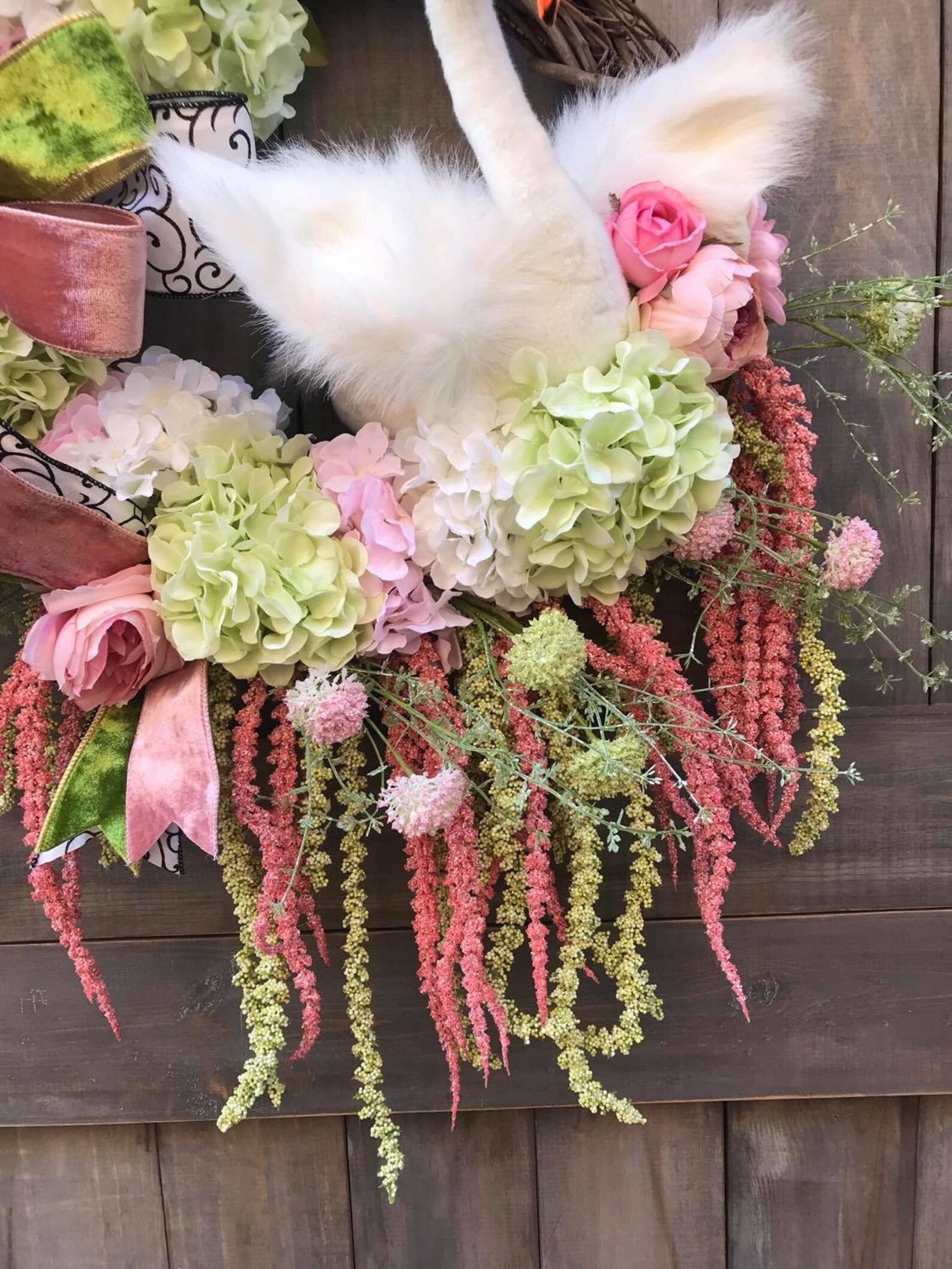 Swan Wreath, Swan Decor, Summer Wreath, Spring Wreath, Summer Decor ...